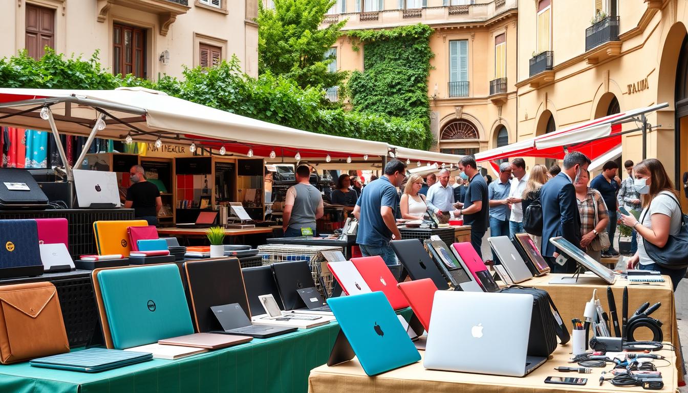 Start a laptop accessories brand in Italy