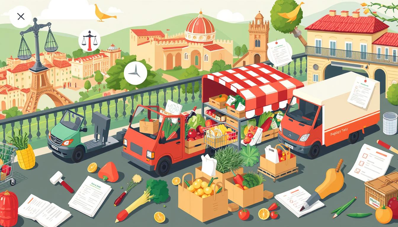 Start a grocery delivery service in Italy